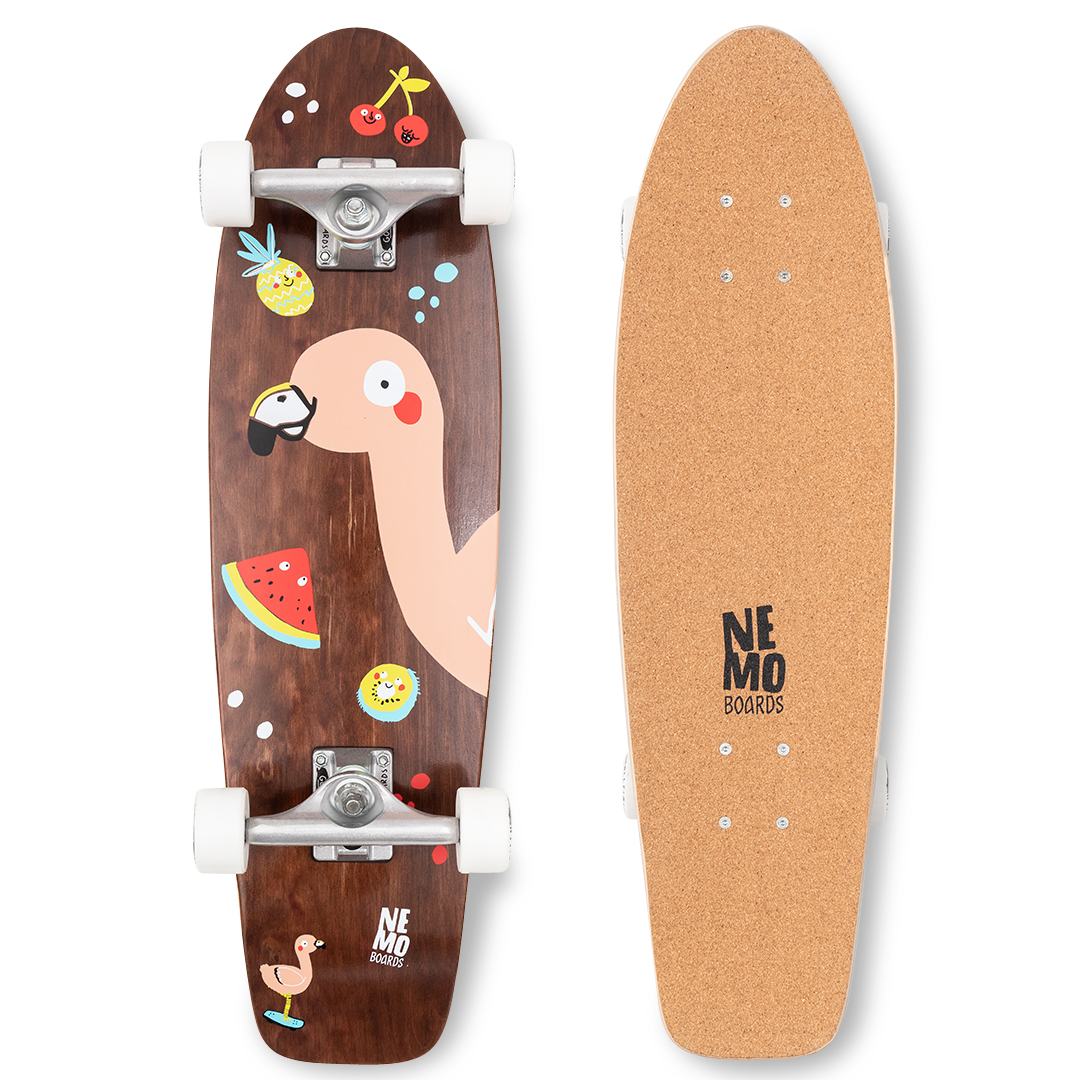 Nemo Boards Corkgrip, flamingo, Skateboard